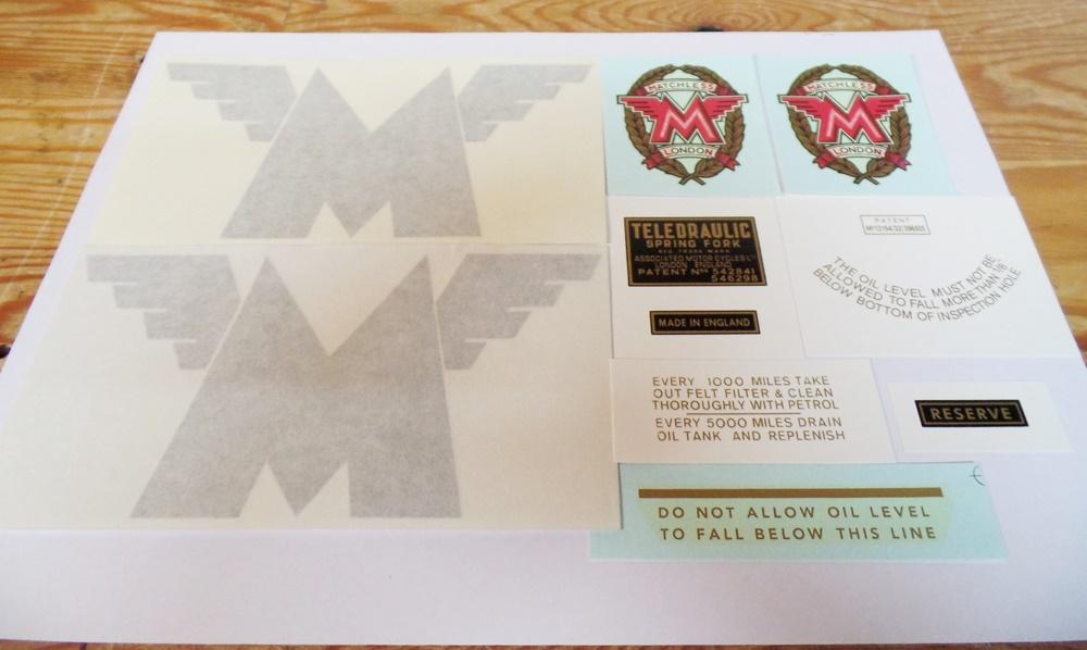 Matchless G3L Transfer/Sticker Set 1941 | BRITISH Only Austria ...