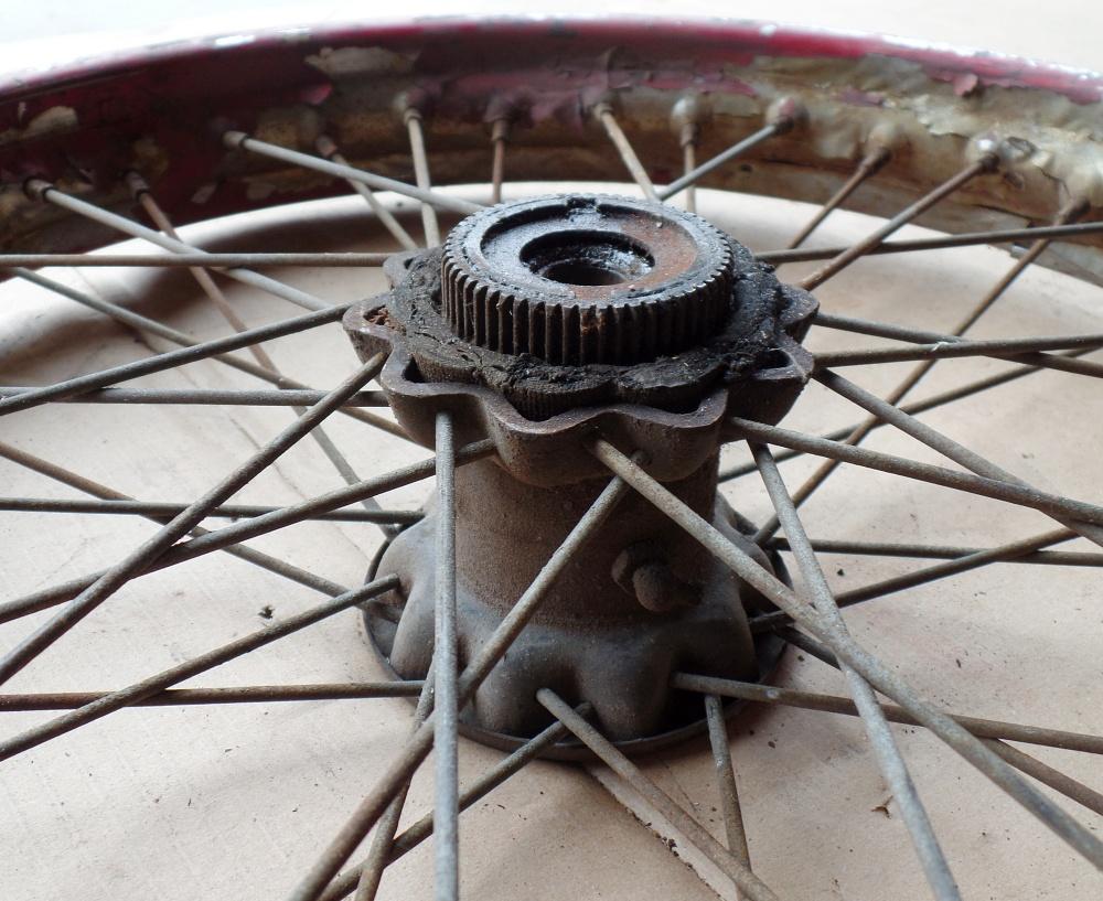 BSA Cotton Rear Wheel for Single Sided Brake used 19" WM2 | BRITISH ...