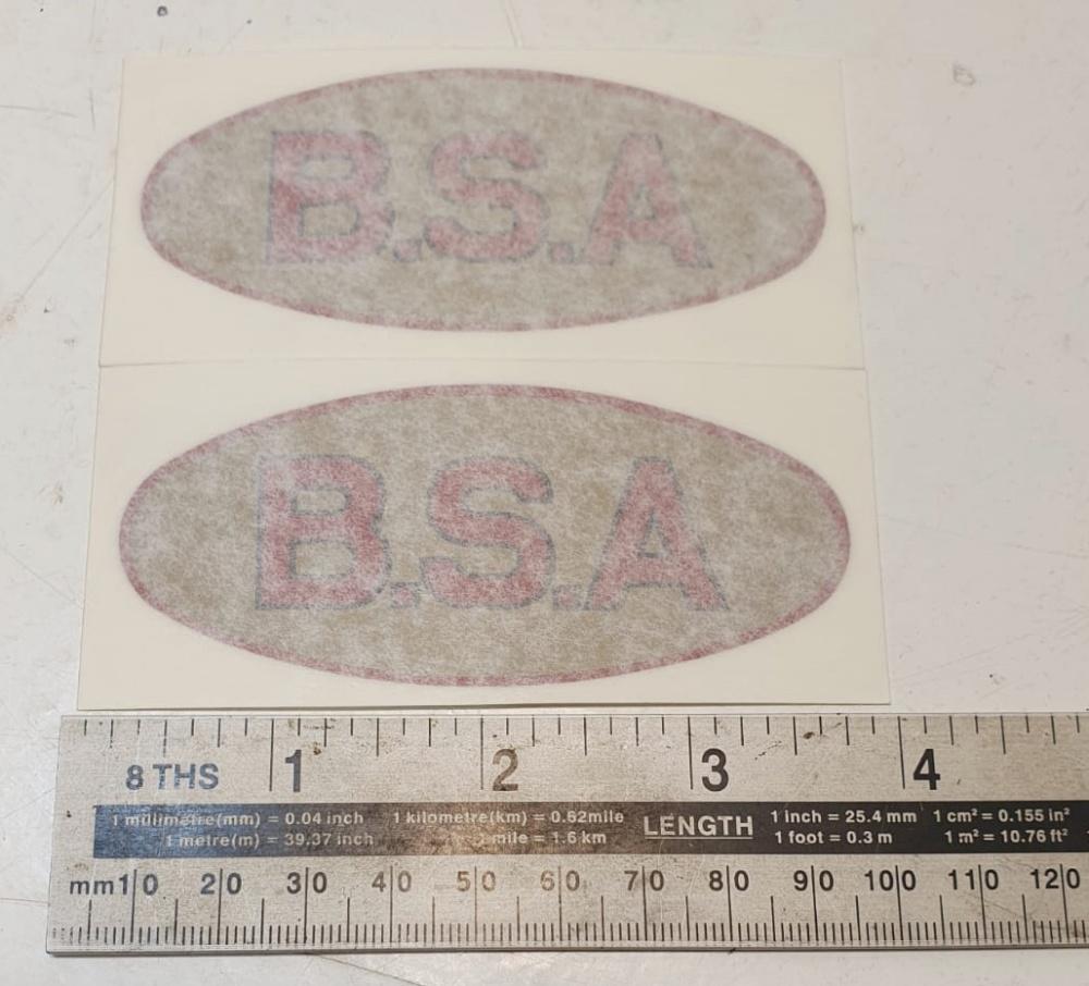 BSA Tank Sticker 1935/38 Pair | BRITISH Only Austria Fahrzeughandel GmbH