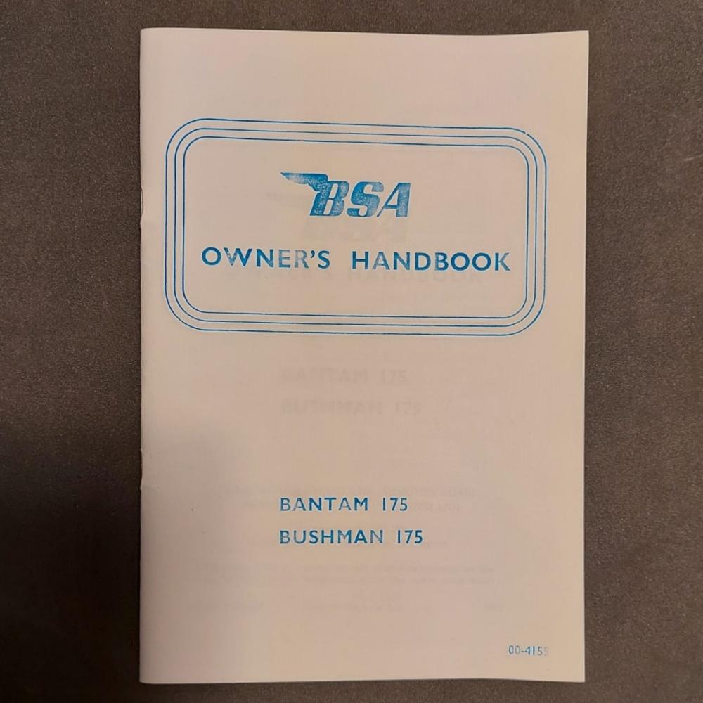 BSA Bantam 175 & Bushman 175 Owners Handbook | BRITISH Only Austria ...