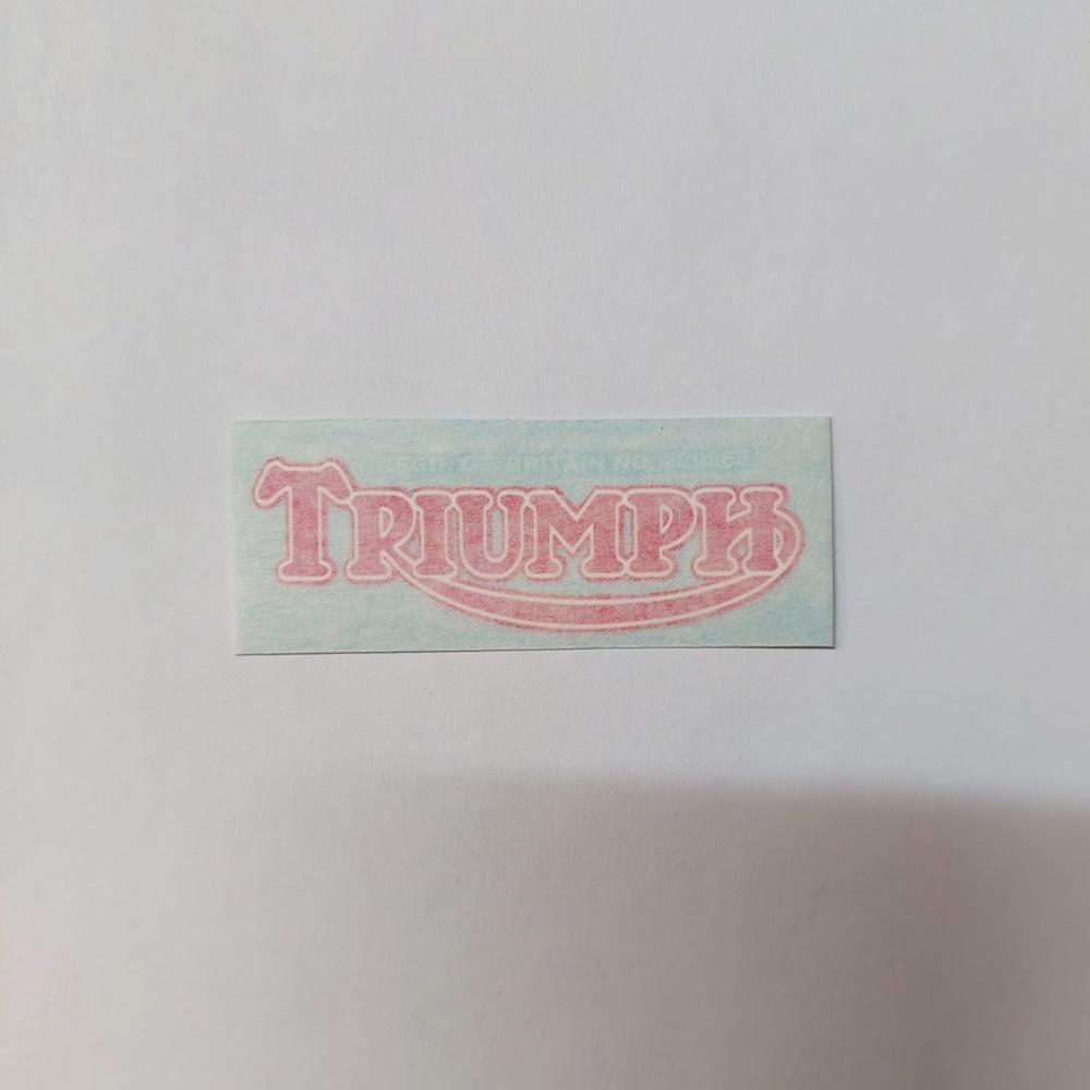 Triumph Sticker f. Rear Number Plate 1937 on | BRITISH Only Austria ...