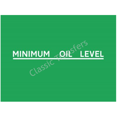 Triumph Sticker for Oiltank Minimum Oil Level f. Bantam Cub 1966 ...