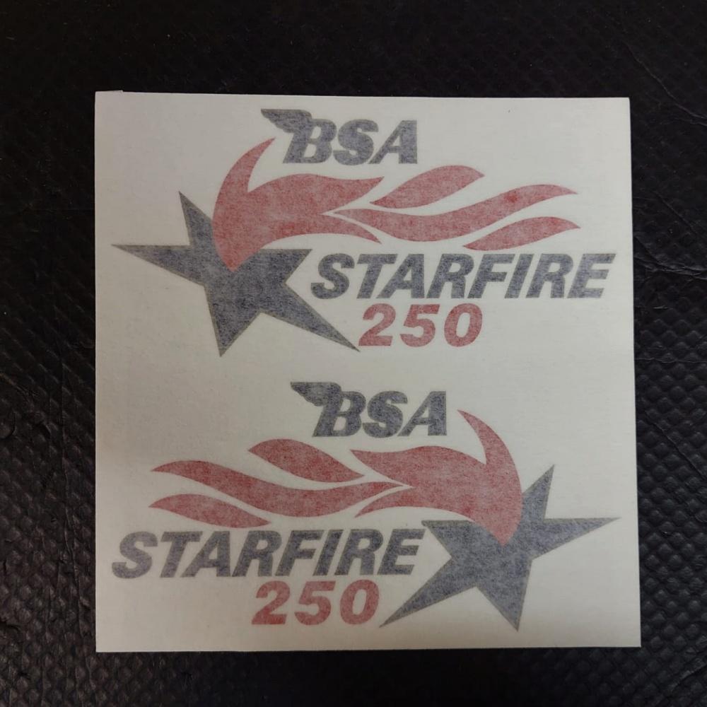 BSA Starfire 250 Tank Vinyl Transfer / Sticker Pair 1968/69 | BRITISH ...