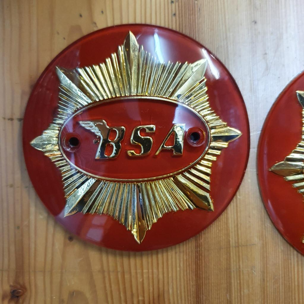 BSA Gold Star Petrol Tank Badges /Pair. 4" | BRITISH Only Austria ...