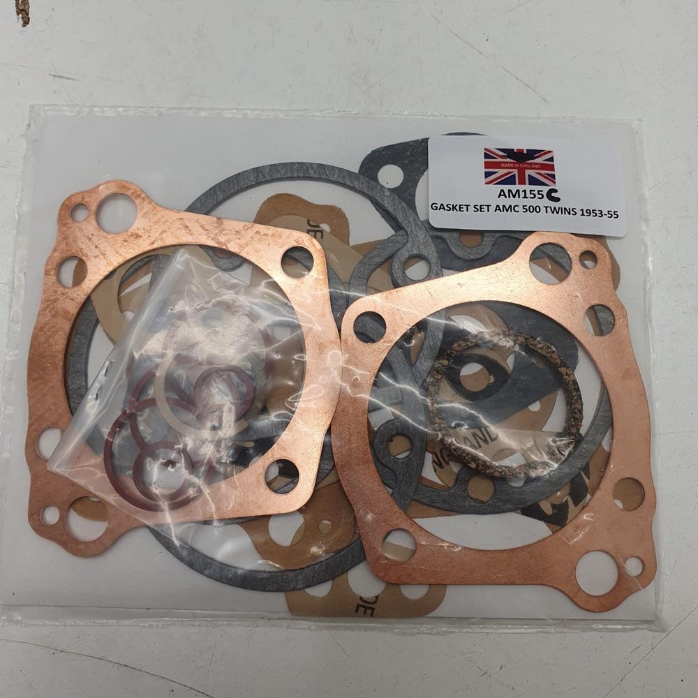 AJS/Matchless Twin Engine Gasket Set Mod. 20 G9 500cc 09.1949-55 with ...
