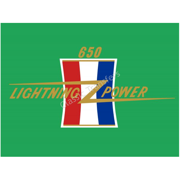 BSA Lightning Power 650 Sticker for Panel 1967 | BRITISH Only Austria ...