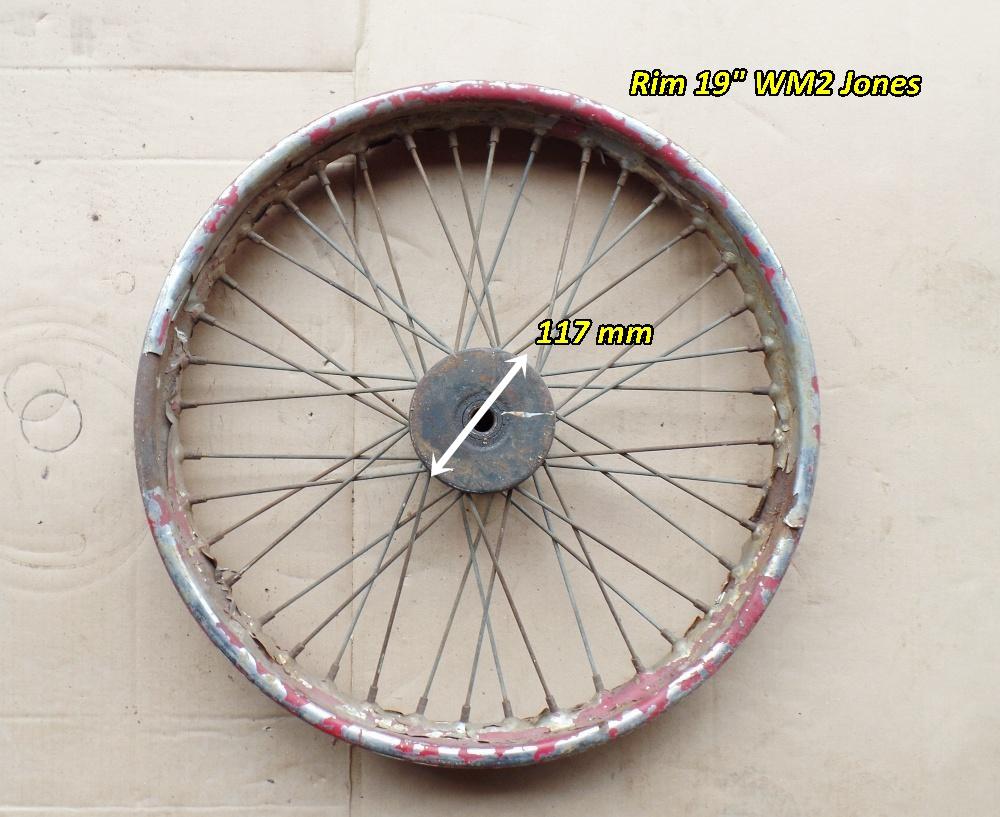 BSA Cotton Rear Wheel for Single Sided Brake used 19" WM2 | BRITISH ...