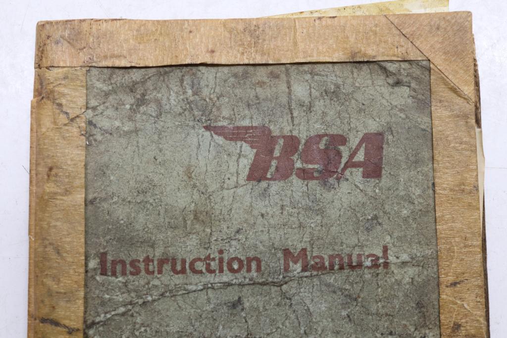 BSA Instruction Manual for D-Models 1960 | BRITISH Only Austria ...