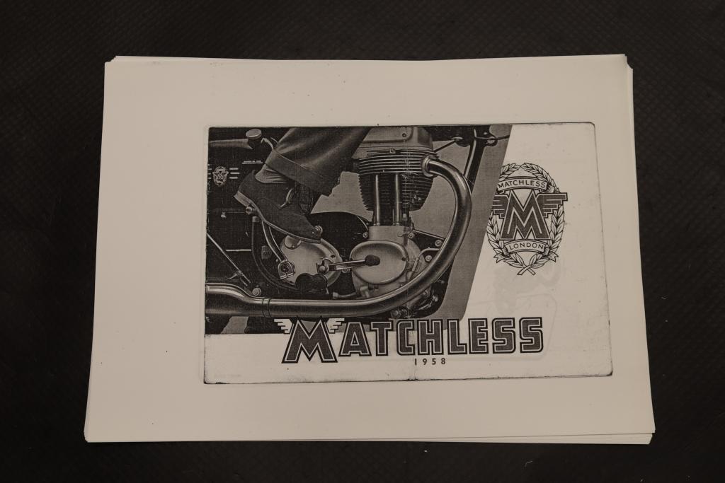 Matchless 1958 Catalogue copy | BRITISH Only Austria Fahrzeughandel GmbH