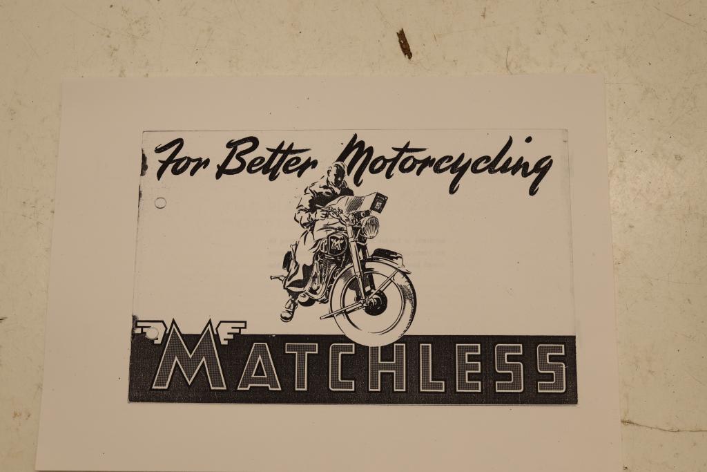 Matchless Catalogue 1948 copy | BRITISH Only Austria Fahrzeughandel GmbH