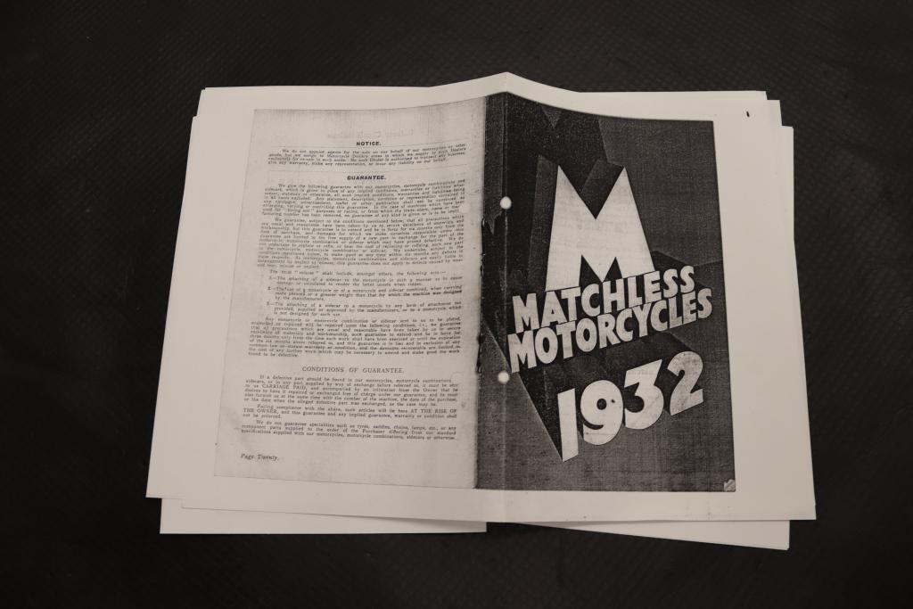 Matchless Motorcycles Catalogue 1932 copy | BRITISH Only Austria ...