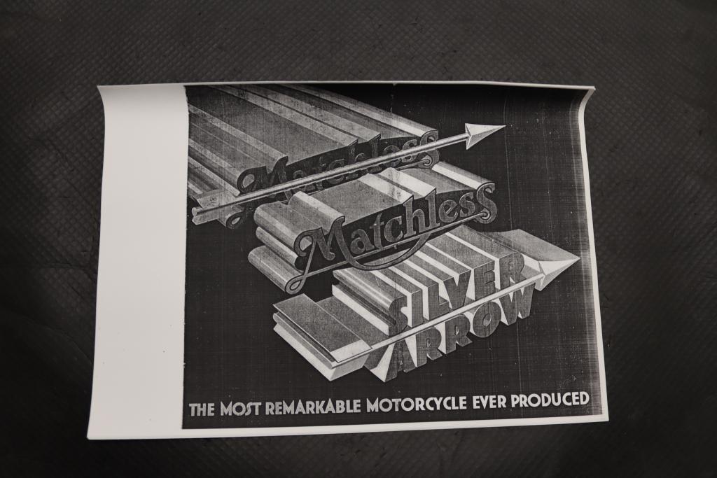 Matchless Silver Arrow Catalogue approx. 1930 copy | BRITISH Only ...