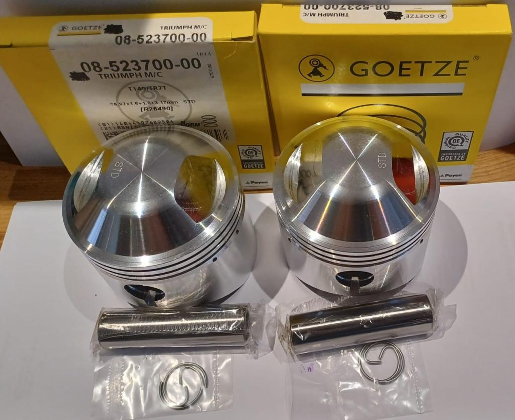 Triumph Big Bore Piston Set STD = 76 mm | BRITISH Only Austria ...