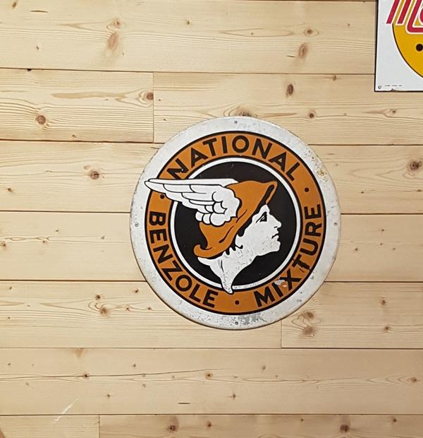 National Benzole Mixture Sign | BRITISH Only Austria Fahrzeughandel GmbH