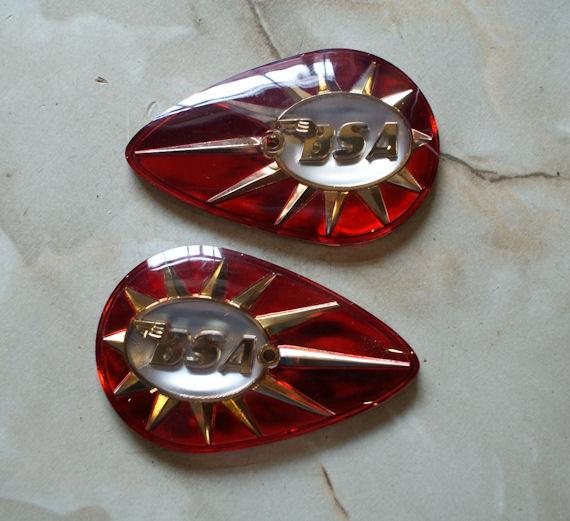 BSA Tankabzeichen/Tank Emblem /Paar birnenförmig | BRITISH Only Austria ...