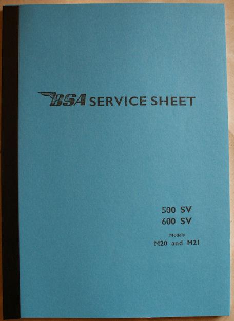 BSA Service Sheet M20/M21 Copy | BRITISH Only Austria Fahrzeughandel GmbH