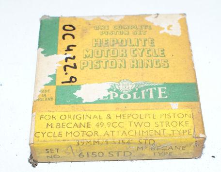 Hepolite Piston Ring Set M.Becane 49.9cc Two Stroke STD. | BRITISH Only ...