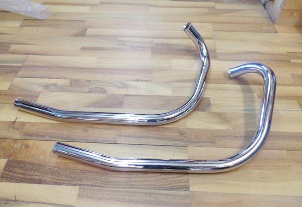 Norton Commando MK3 MKIII Exhaust Pipes/Pair 1 3/8" 35mm. unbalanced ...