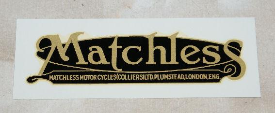 Matchless Sticker for Tank 1927-30 | BRITISH Only Austria ...