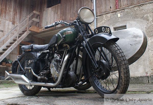 BSA Sloper M33/11 with Sidecar | BRITISH Only Austria Fahrzeughandel GmbH