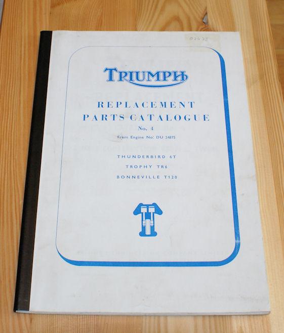 Triumph Replacement Parts Catalogue No.4 Copy | BRITISH Only Austria ...