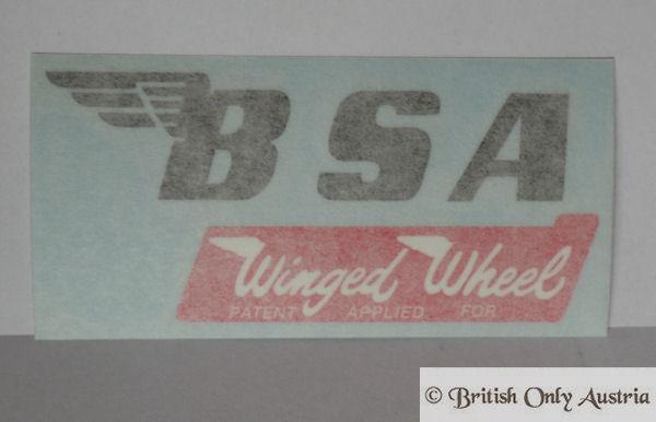 BSA Tank Aufkleber Winged Wheel | BRITISH Only Austria Fahrzeughandel GmbH